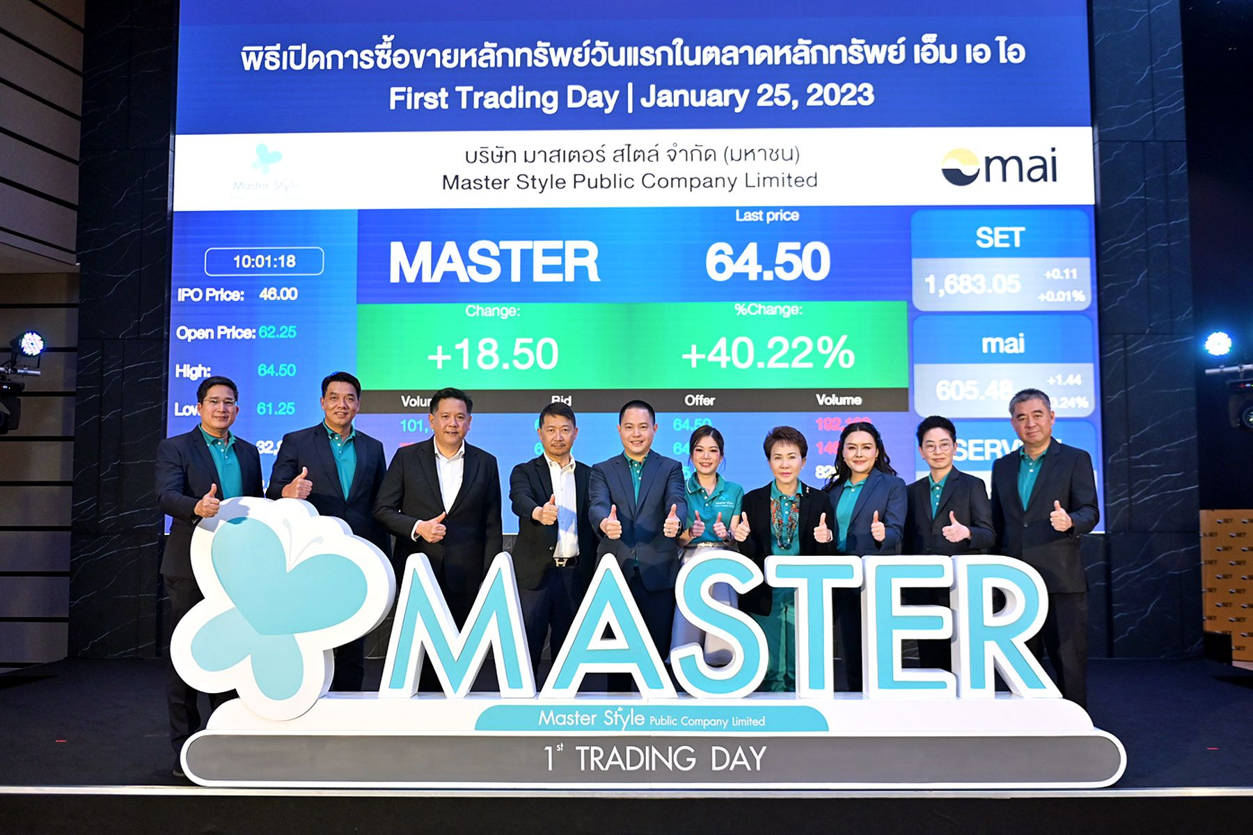 หยวนต้า ร่วม 1st Day Trade "MASTER " เข้าซื้อ-ขาย mai วันแรก